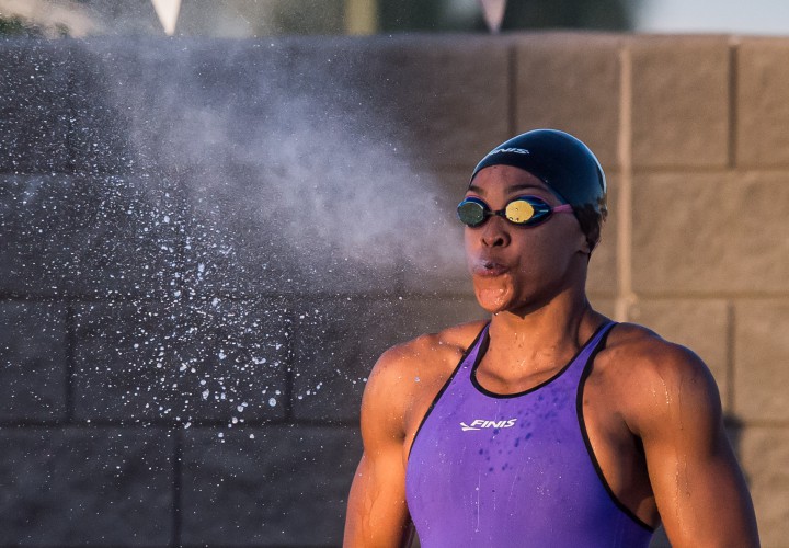 Arianna Vanderpool-Wallace Blasts Loaded 50 Free Field For Win at Pan ...