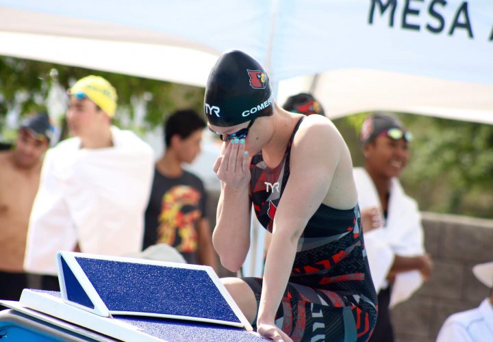 Mallory Comerford Out-Touches Margo Geer in Mesa 100 Free - Swimming ...